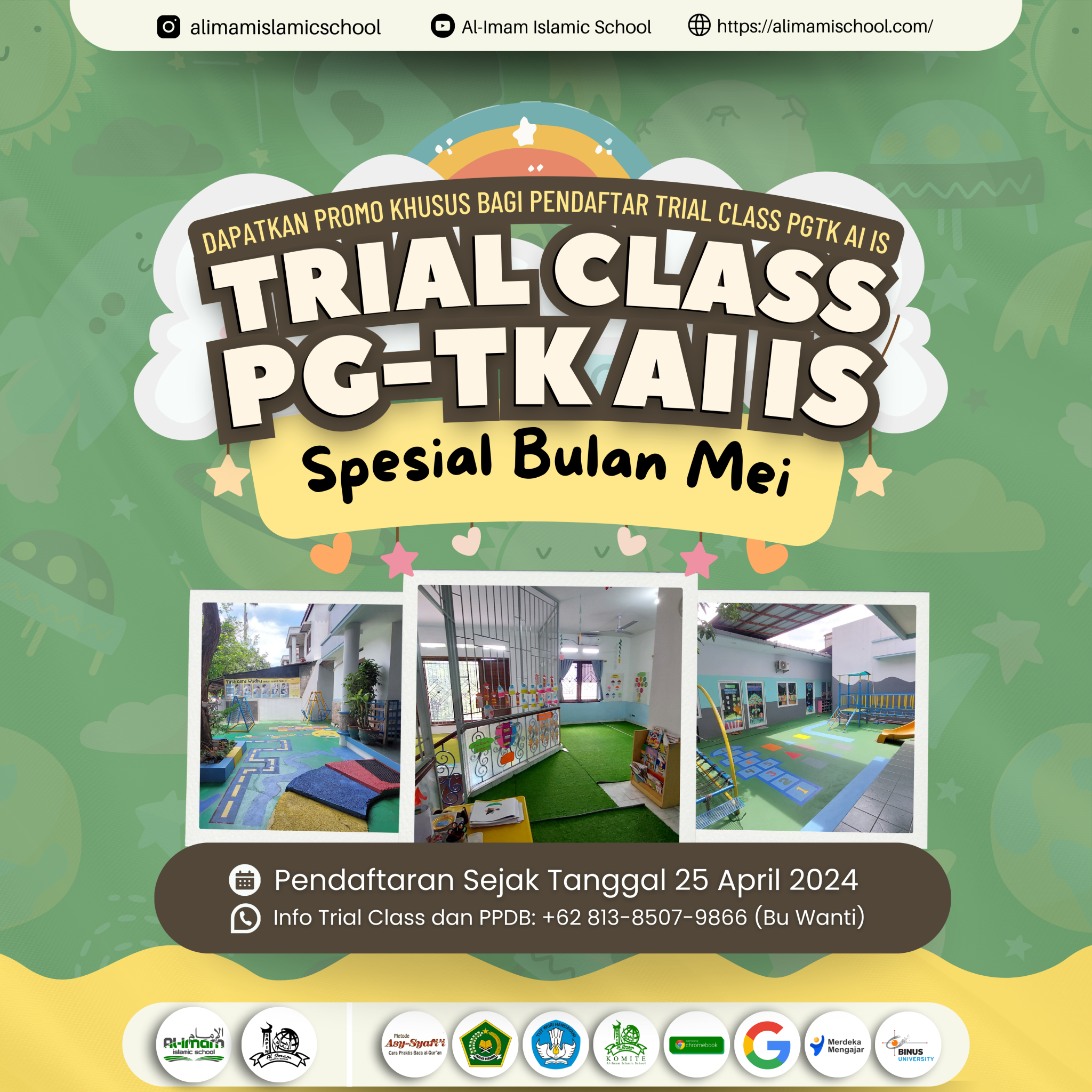 TRIAL CLASS PG-TK AL-IMAM ISLAMIC SCHOOL – Al-Imam Islamic School (AI IS)